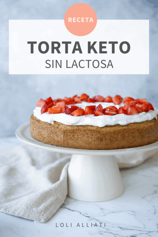 Torta Keto con harina de coco - Receta sin lactosa baja en carbohidratos